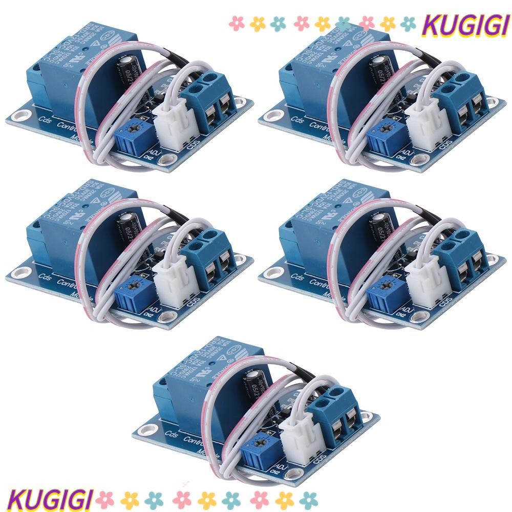 KUGIGI 5pcs Light Control Switch, XH-M131 DC 12V Photoresistor Relay Module, Light Controlled ...