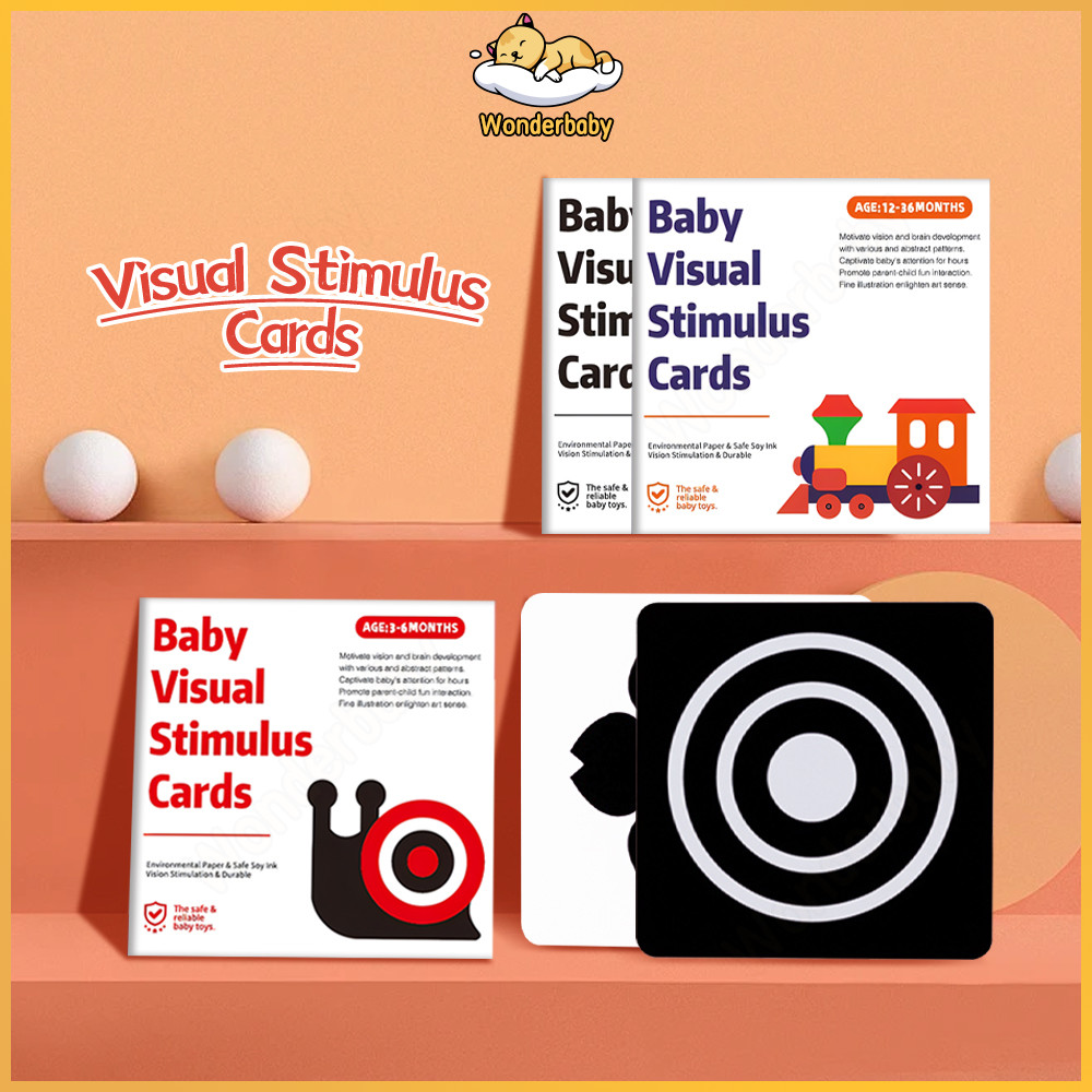 Wonderbaby Montessori Baby Flash Card 0-36Months Educational Sensory ...