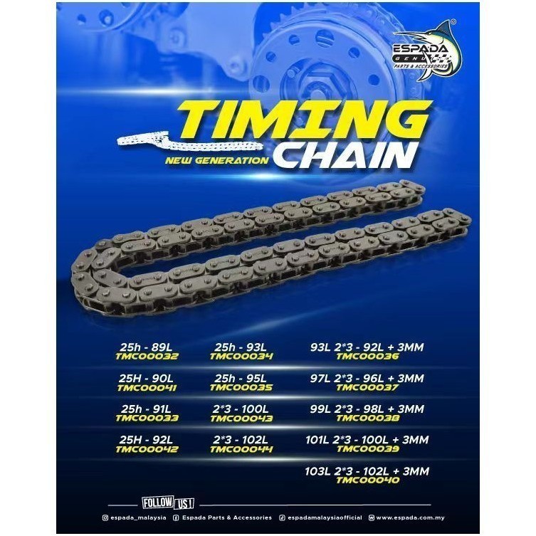 EX5 EX5 DREAM WAVE 100 WAVE100R EX5 CLASS 1 ESPADA RACING TIMING CHAIN ...