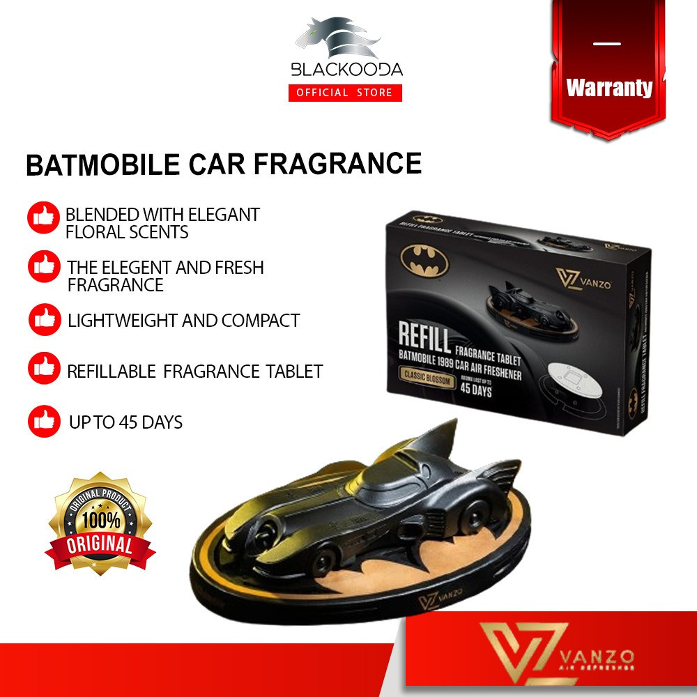 VANZO x DC] Batmobile 1989 Car Air Freshener - Batman 85th Anniversary ...