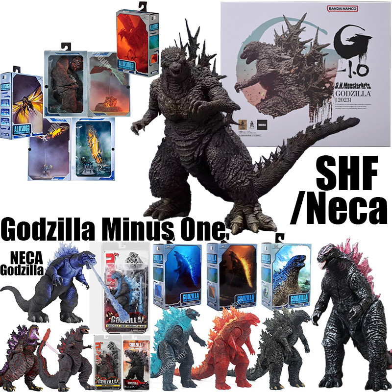 2023 Godzilla Minus One Atomic Blast 2001 NECA Godzilla SHF King Kong ...