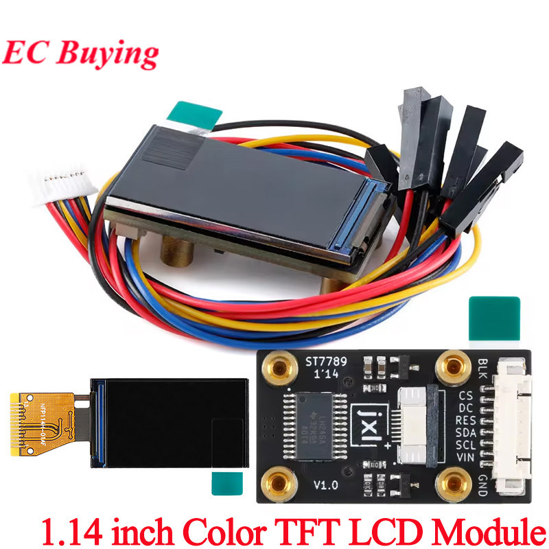 1.14 inch TFT IPS LCD Screen Display Module HD 262K Color 135*240 ST7789 Driver SPI for Arduino ...