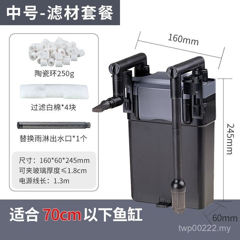 Penapis akuarium penapis akuarium yang dipasang di dinding letakan luar ...