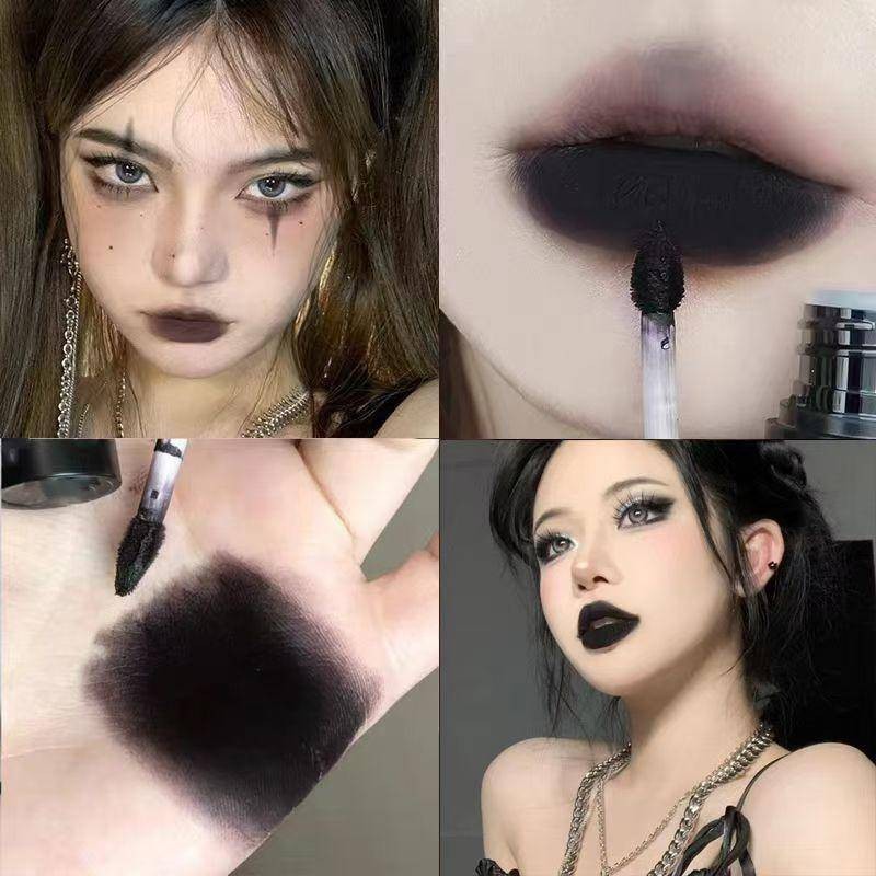 Gothic style black apple colored lip gloss COSPLAY European and ...