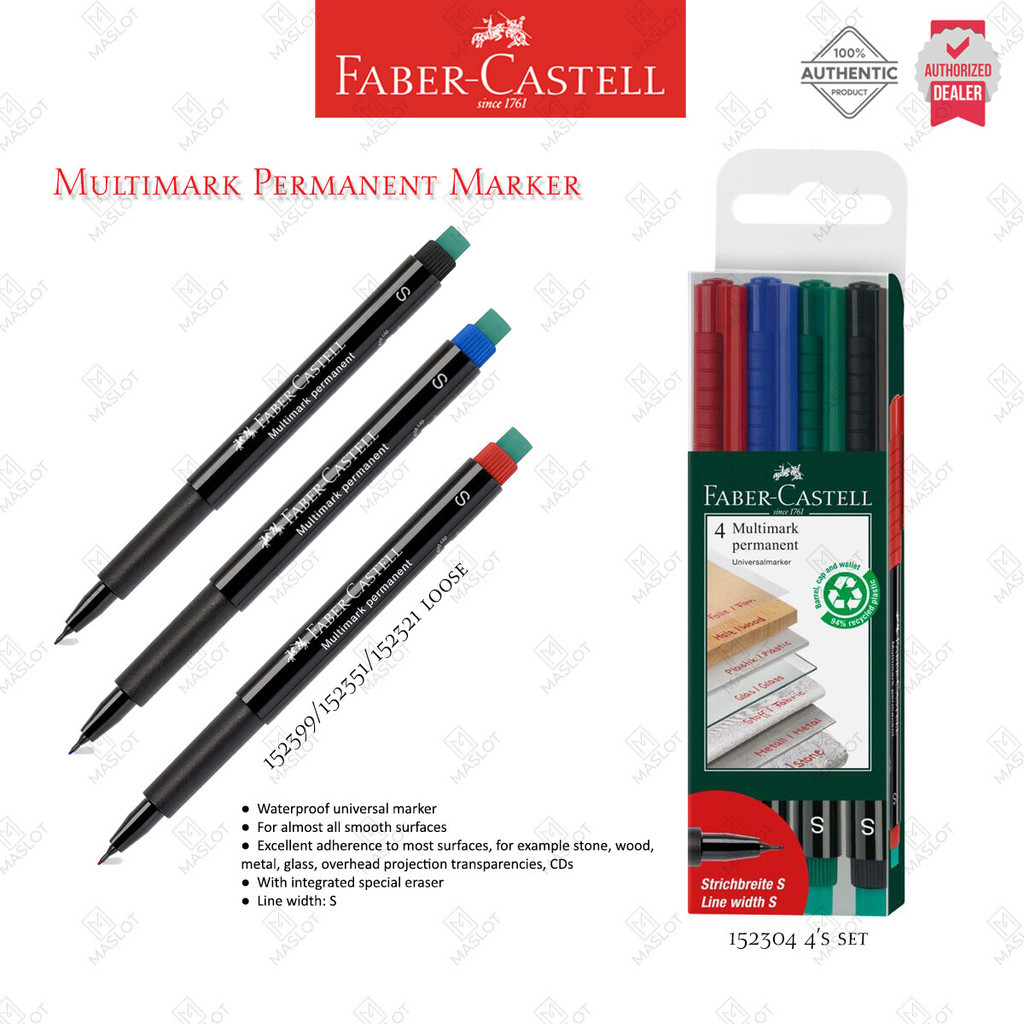 Faber-Castell Multimark Overhead Marker Permanent 152399/152351/152321 ...