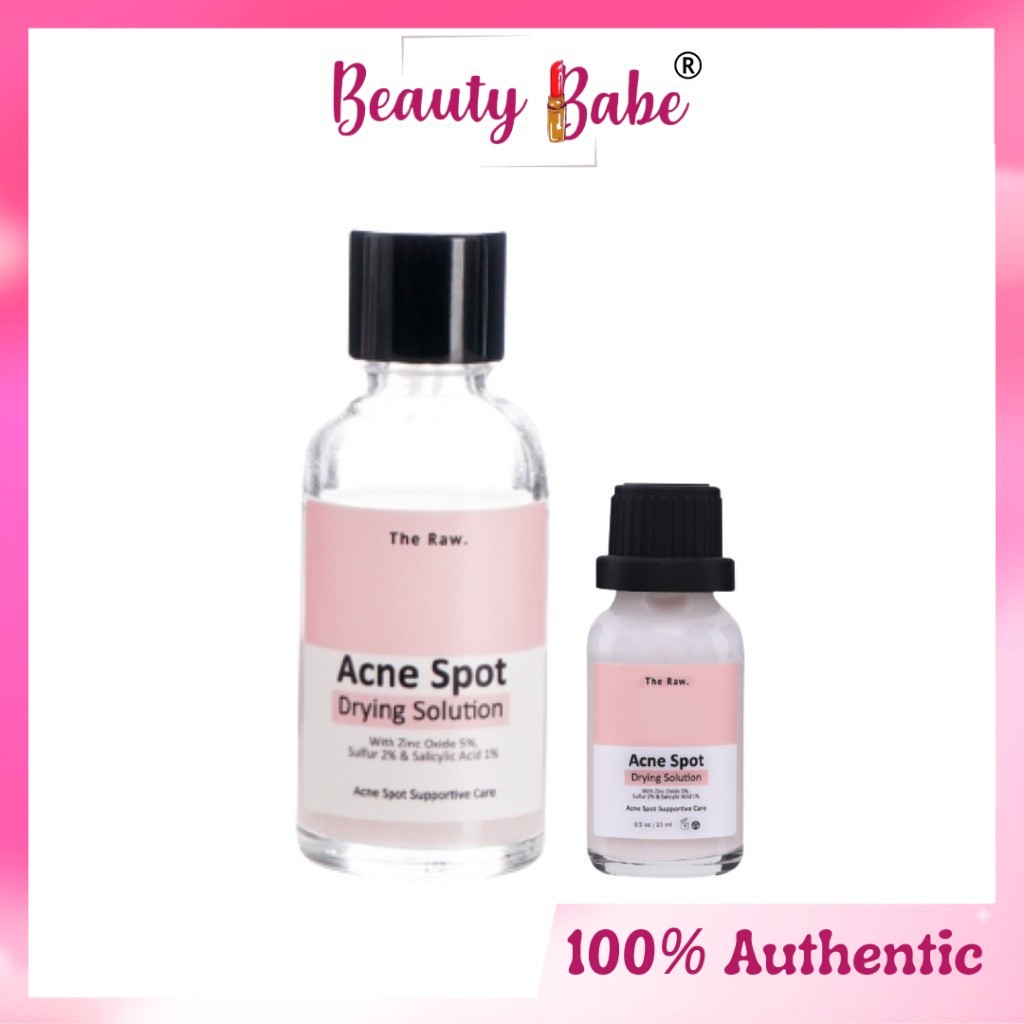 The Raw. Acne Spot Drying Solution 15ml / 30ml [Beauty Babe] | Shopee Malaysia