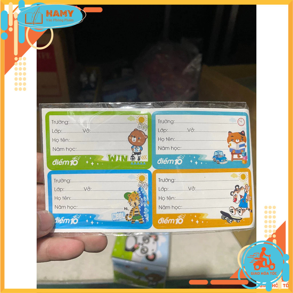 (1 Pack) Thien Long Score 10 Notebook Labels TP-NBL02 (Pack/16 Pieces ...