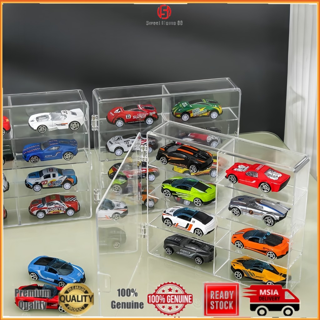 1:64 Acrylic Car Display Case Toy Cars Storage Box Car Model Toy ...