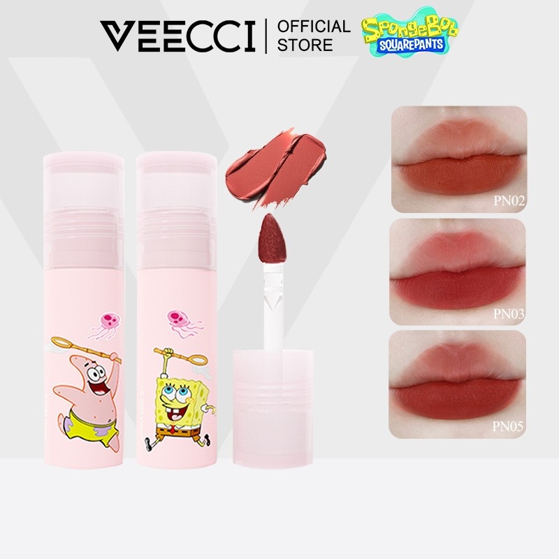 VEECCI x SpongeBob Lipmatte & Lip Glaze Makeup Long-Lasting Non-Stick ...