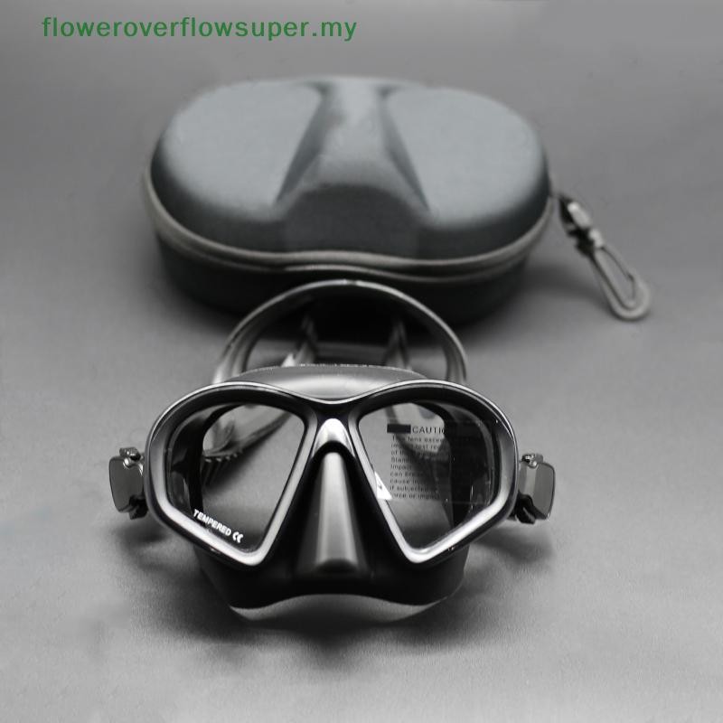 FSMY Tempered Glass Freediving Mask Snorkeling Set Foldable Snorkel J ...