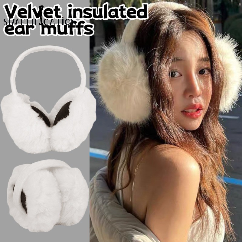 Korean Y2k Winter Female Folding Earmuffs - Warm Comfortable Coldproof ...