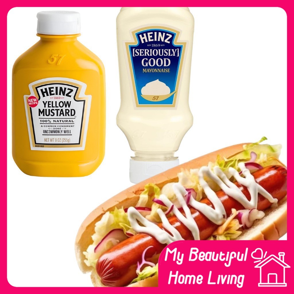 (TANGY SWEET) MBHL Heinz Yellow Mustard Heinz Seriously Good Mayonnaise ...
