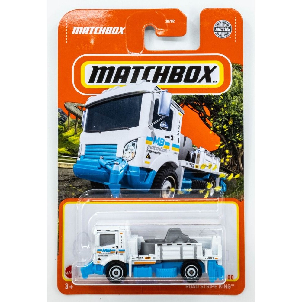 2022 Matchbox #60 Road Stripe King WHITE | MB MATCHBOX FREEWAY SERVICES ...