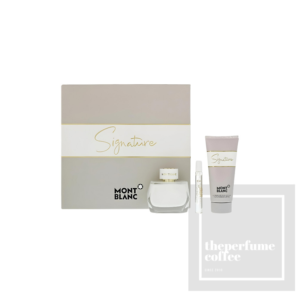 Mont Blanc Signature Set Edp 90ml + Edp 7.5ml + Body Lotion 100ml ...