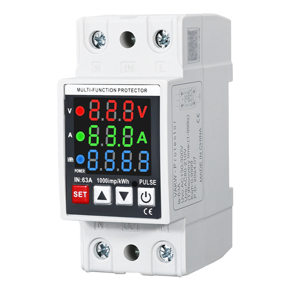 DIYMORE 35mm 63A automatic reclosing adjustable overcurrent ...
