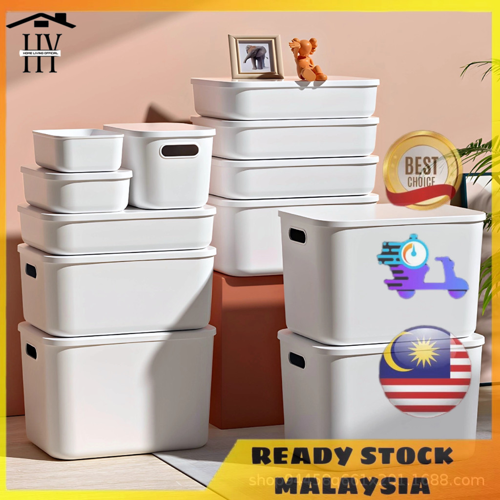 NEW ARRIVALS COLOR Storage Box Organizer Basket Lid Storage Organizer ...