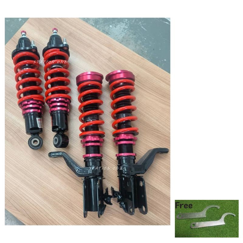 Honda Stream RN1/RN3/RN6 Adjustable Suspension Body Shift Coilover ...
