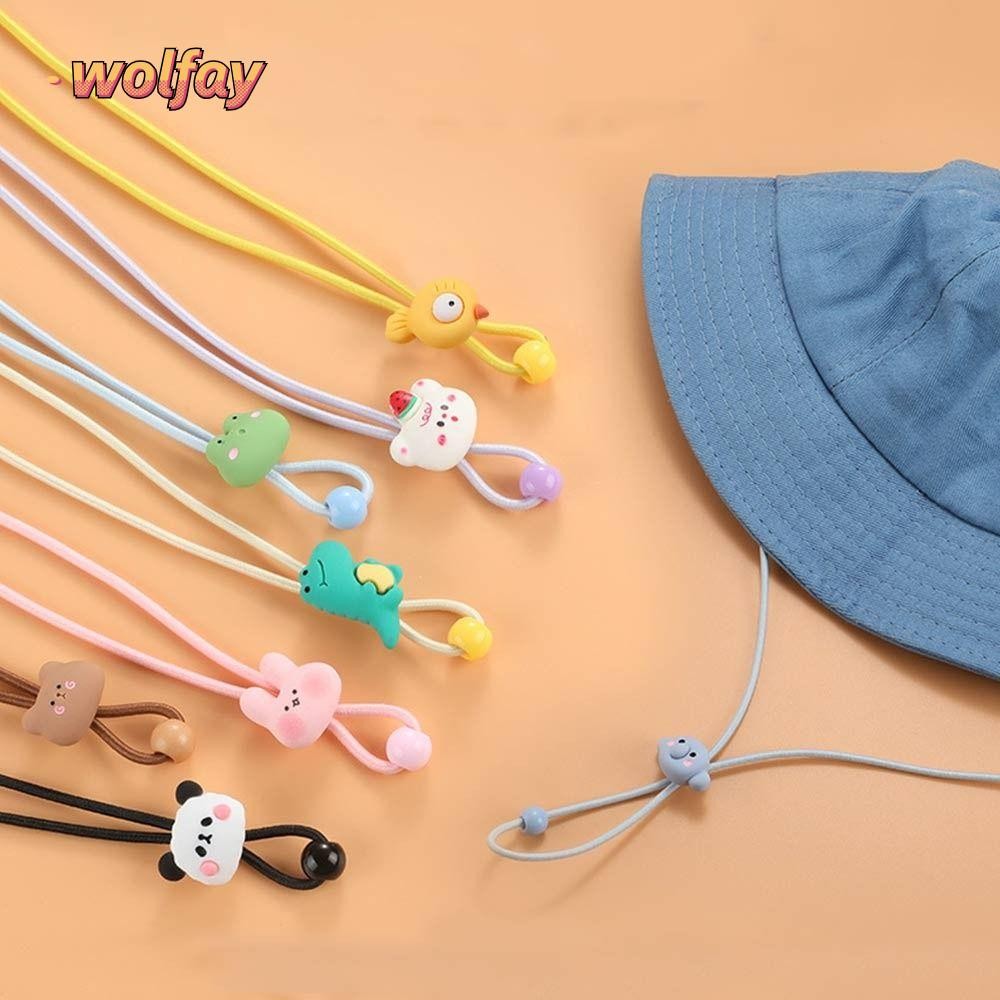 WOLFAY Hat Chin Cord, Anti-lost Hook Clips Hat Retainer, Cartoon ...