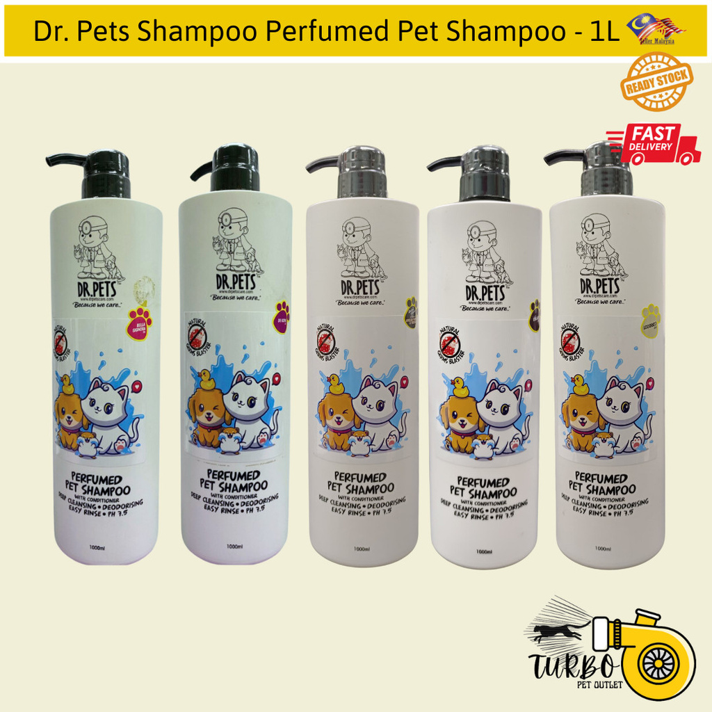 Dr Pets (Cats Dogs Shampoo) Natural Germs Buster Perfumed Pet Shampoo ...