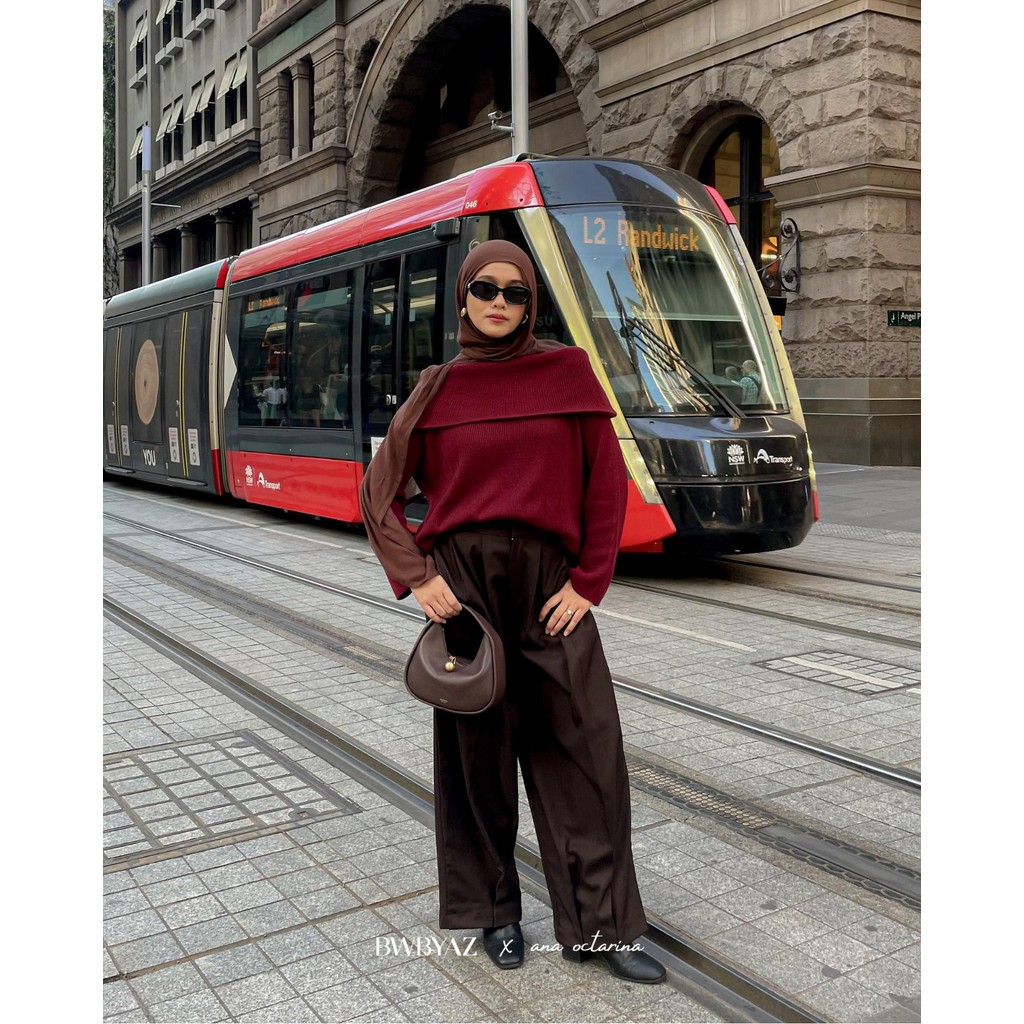 BWBYAZ X ANA OCTARINA - ANA'S OFF SHOULDERS TOP KNIT BATCH 2 Cardigan ...