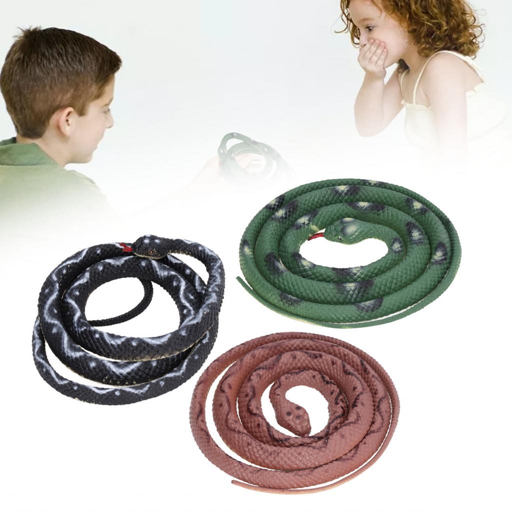 Xunb Lifelike Snake Model Toy Plastic Educational Teaching Kids Playing ...