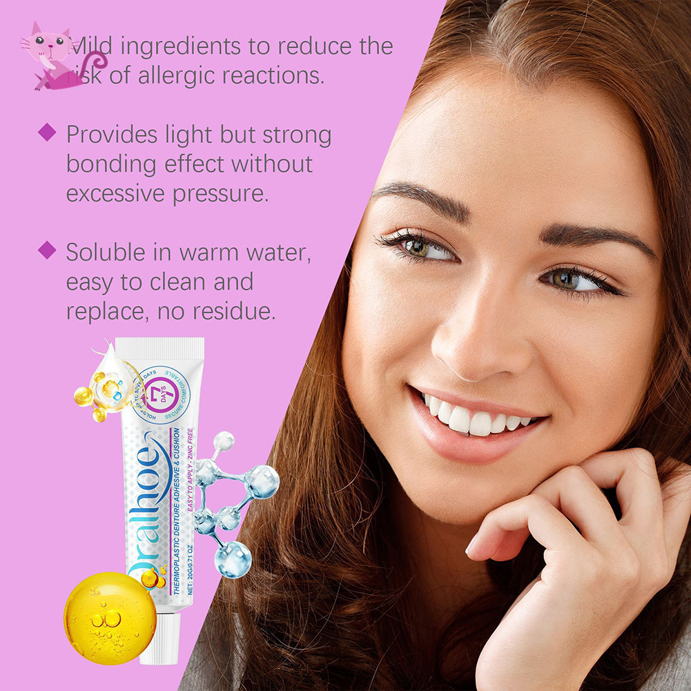 Super Grip Denture-Adhesive Cream Premium Formulas Non Glue Denture ...
