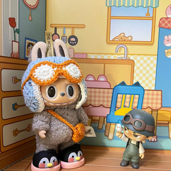 labubu 【Pakaian La Bubu】Duduk dan duduk di atas pakaian anak patung pai ...