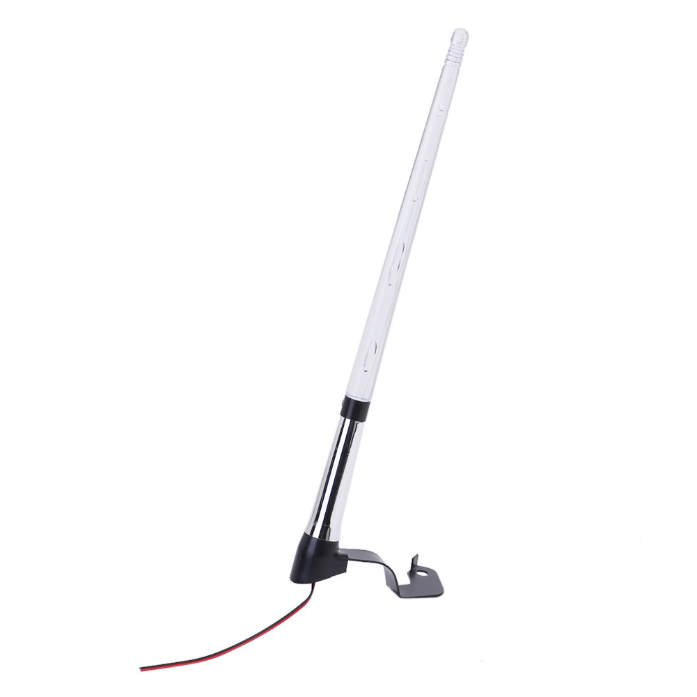 Universal Car External Light Antenna Flag Pole LED Light Signal AM FM ...