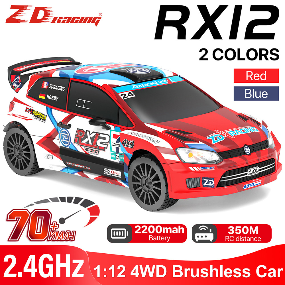 ZD Racing RC Car 1:12 Scale RX12 Brushless Car 70KM/H Car 4WD 2200mAh ...