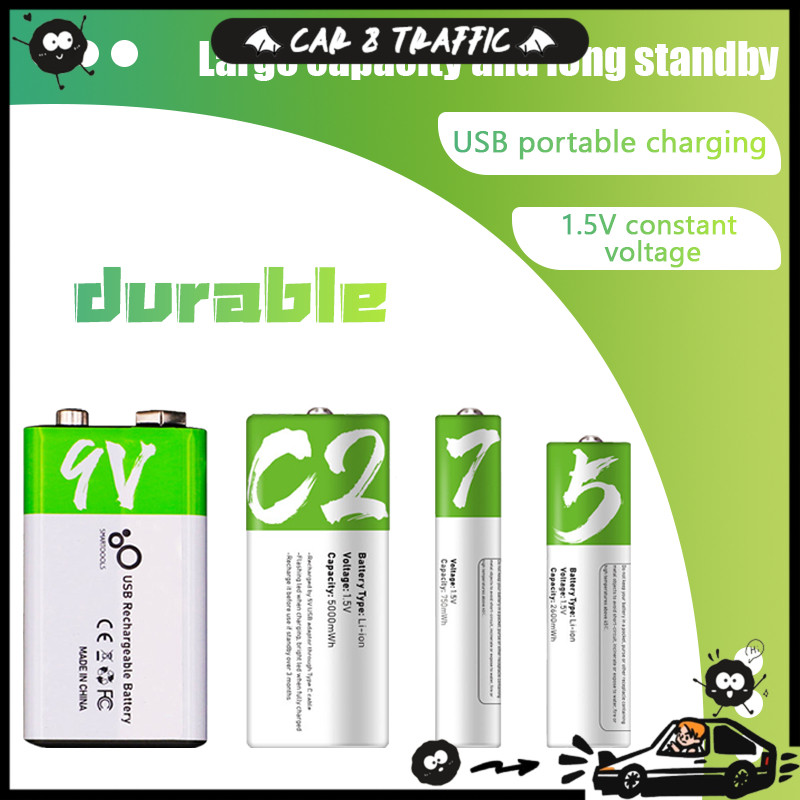 ⚡️In Stock⚡️Rechargeable Battery AAA AA Type C Plug Charger With Bateri ...