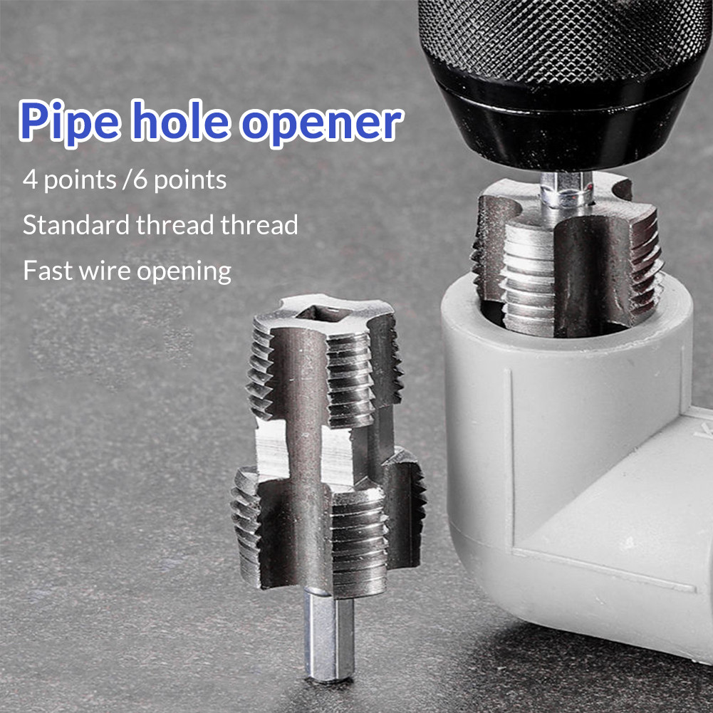 4/6 Points PPR Water Pipe Internal Thread Opener Pipe Threader Tool PVC ...