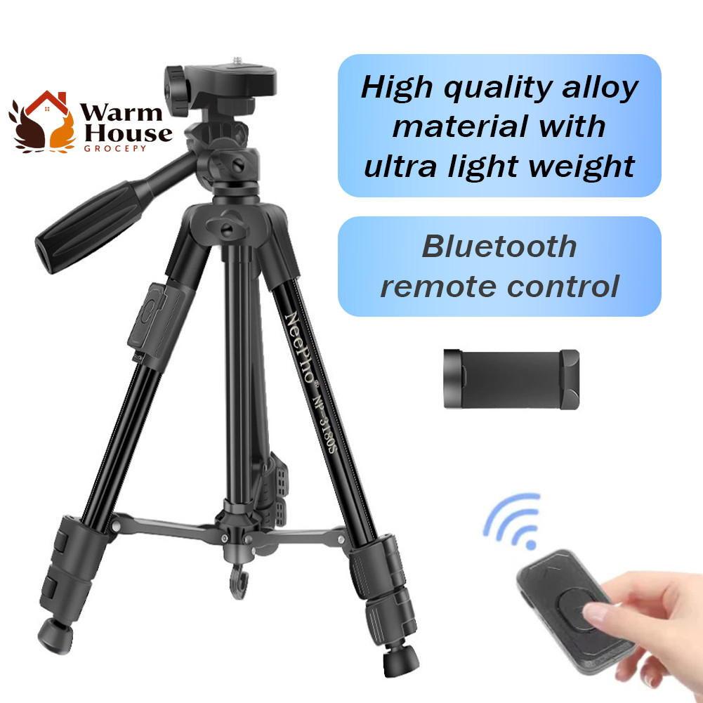 Professional Travel Portable Aluminum Tripod Phone Camera Stand Premium ...