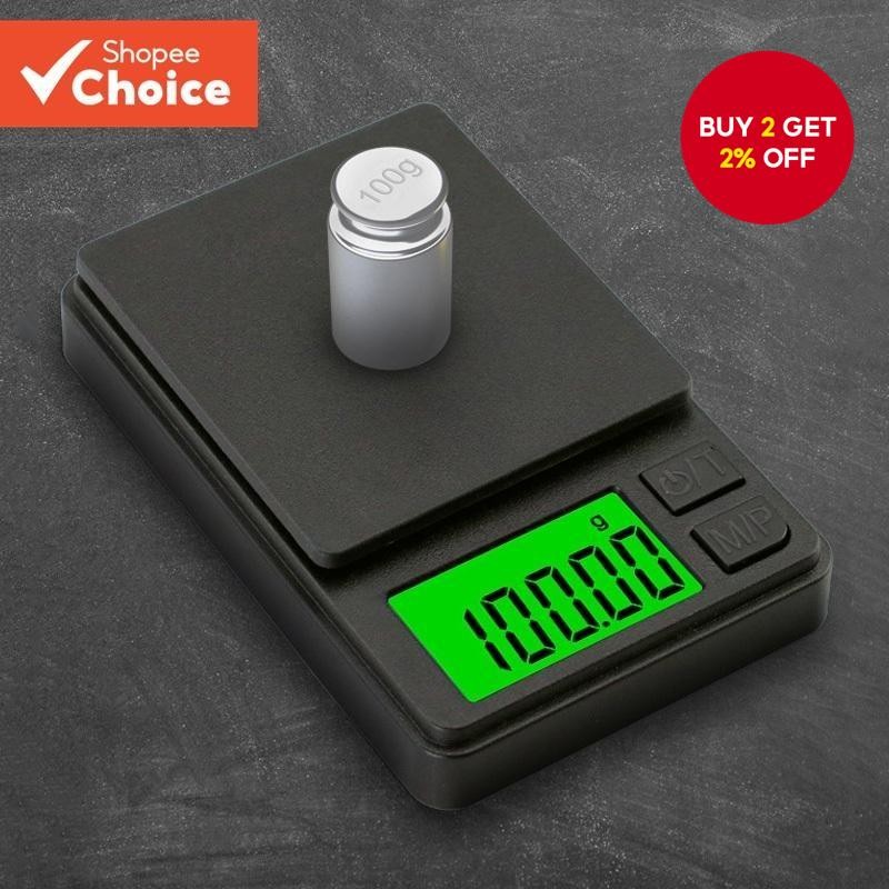 Mini Digital Scale 100/200/300/500g 0.01/0.1g High Accuracy Backlight Electric Pocket For ...