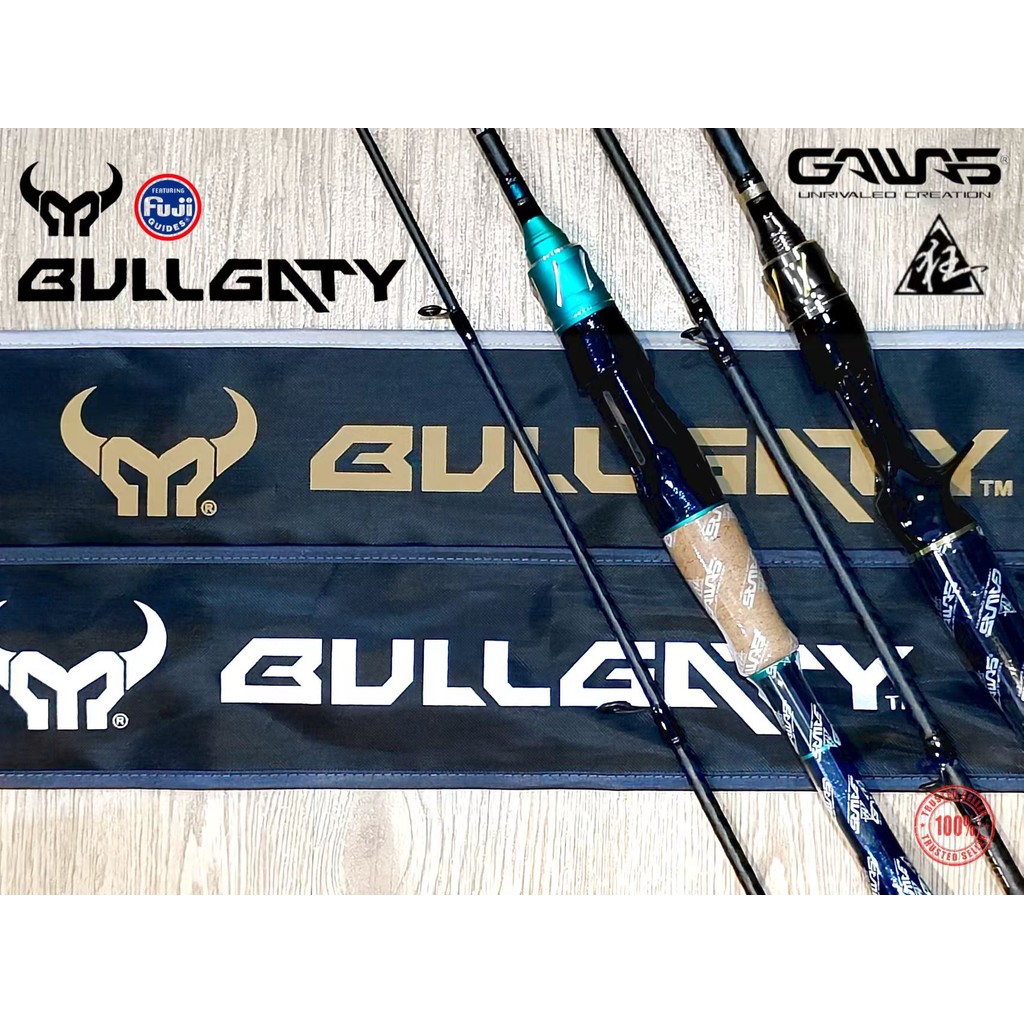 JORAN PANCING GAWAS BULLGATY SPINNING/ BAITCASTING (BC) FISHING ROD ...