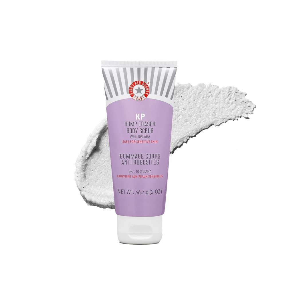 First Aid Beauty - KP Bump Eraser Body Scrub with 10% AHA, Keratosis ...