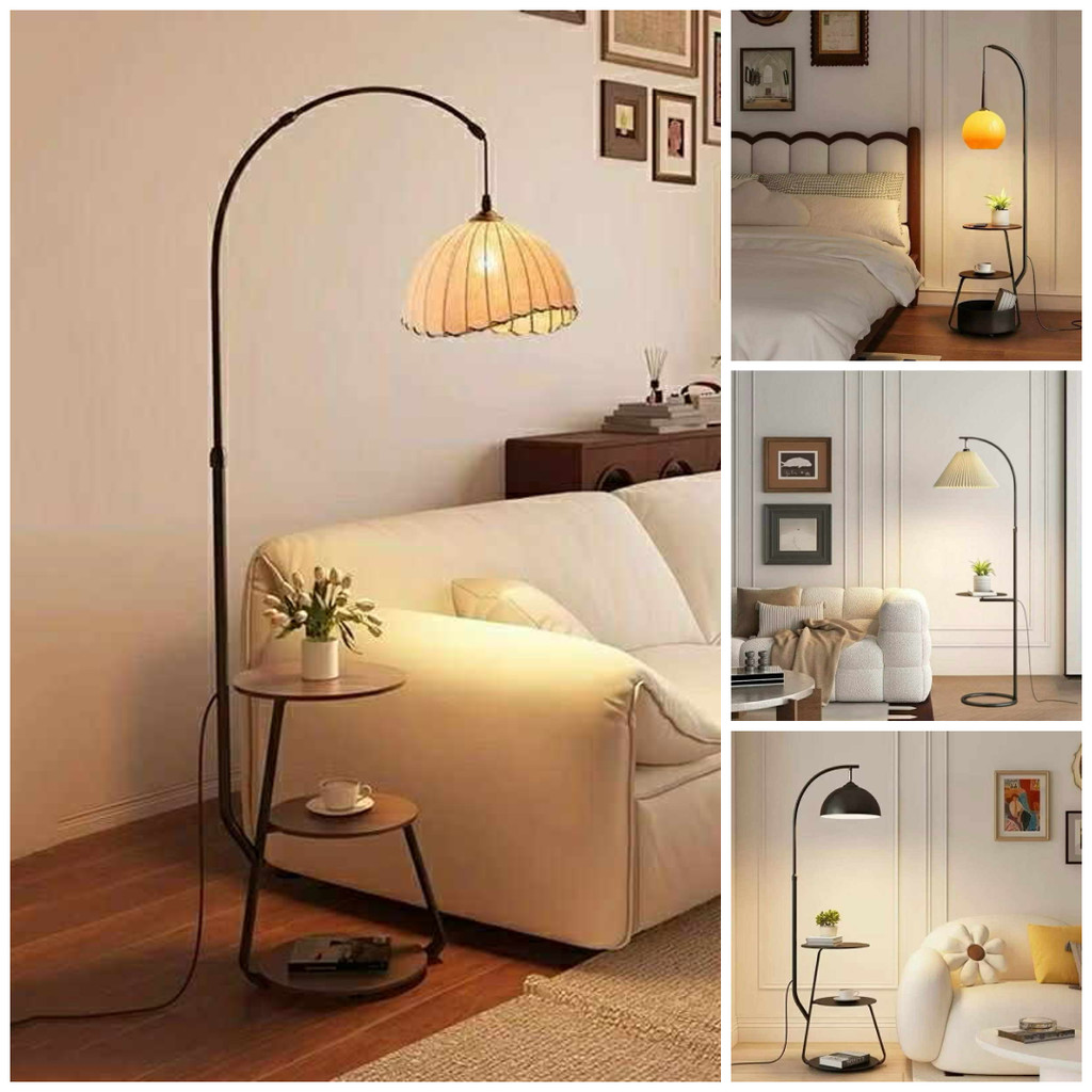 Luxury Floor Lamp Standing Lamp Lampu Berdiri with Table Standing Lamp ...