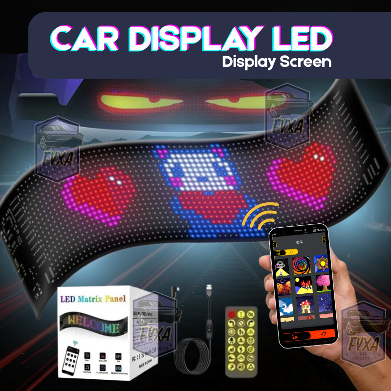 DIY LED Matrix Pixel Panel Multilingual APP Programmable Scrolling ...