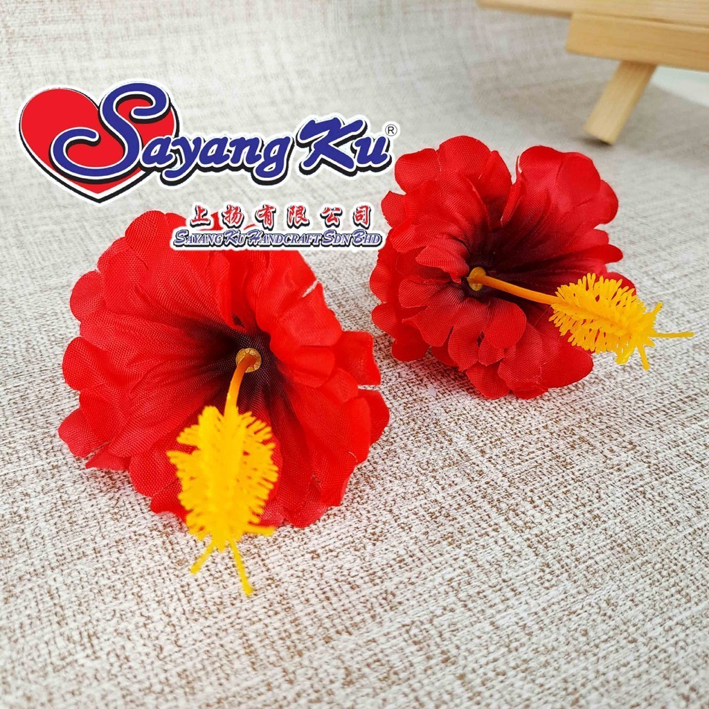 Bunga Raya Artificial Merdeka (Merah, Putih Dan Kuning) / Bunga Raya ...