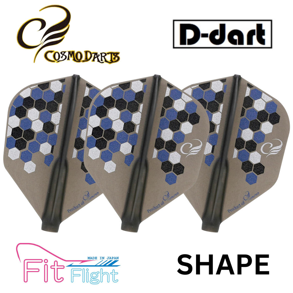 COSMO DART FIT FLIGHT - HONEYCOMB SHAPE NORMAL HARD DARTS FIT FLIGHT ...