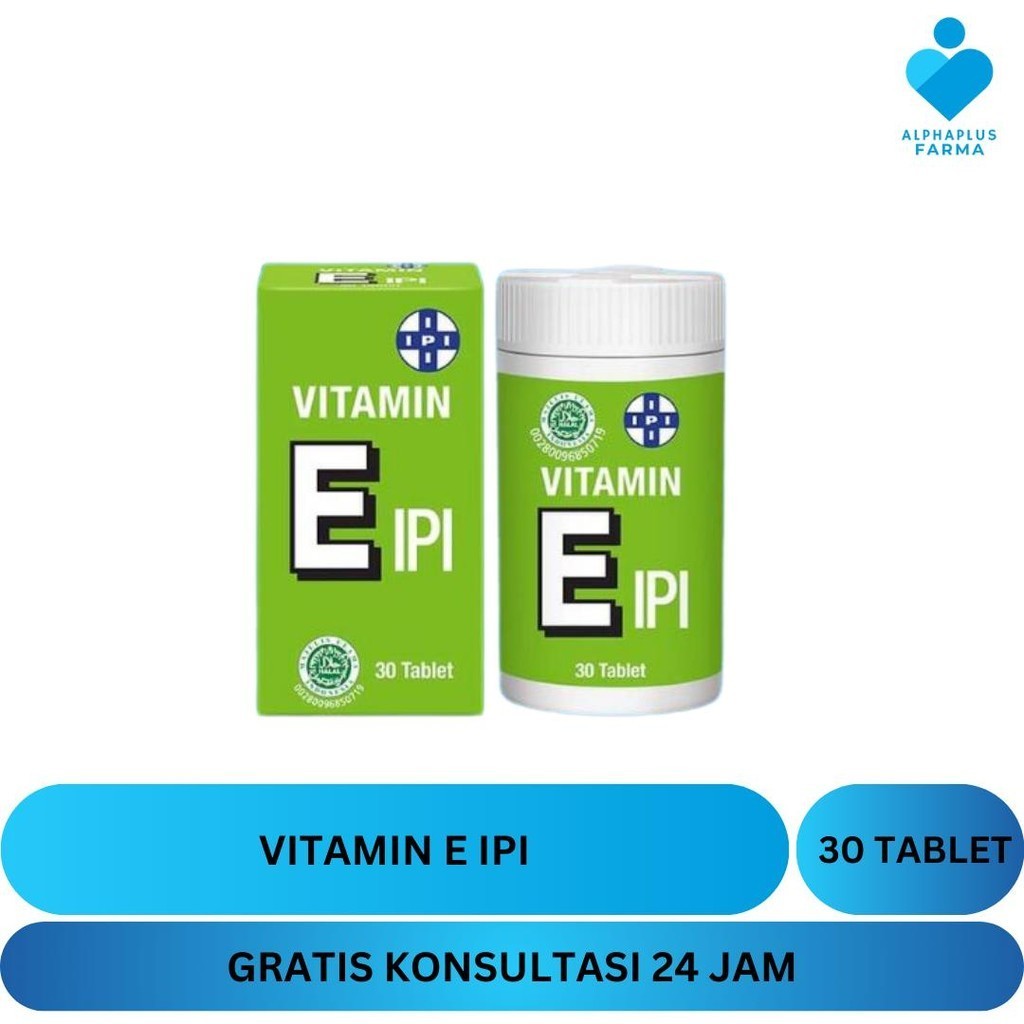 Ipi Vitamin E Contains 30 Tablets/Maintains Skin And Hair Health ...