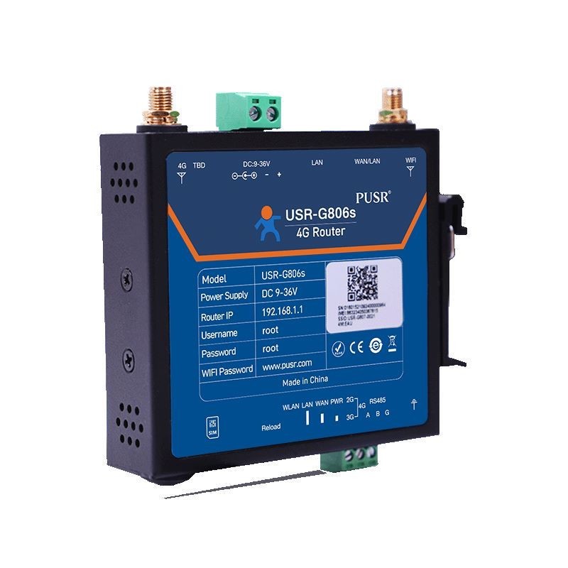 USR-G806s-EAU Industrial 4G LTE Cellular VPN Router with RS485 Serial ...