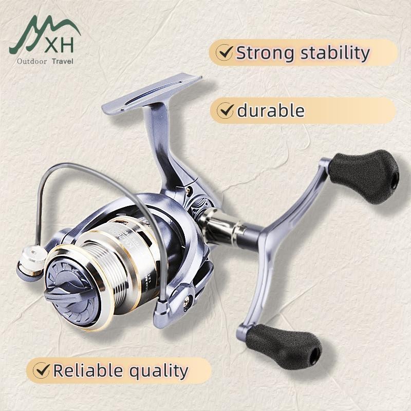 Spinning Wheel Type Fishing Reel All-Metal Fishing Reel Sea Pole Long ...