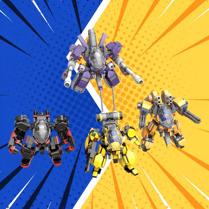 Bullet Original Building Erfa Squad Second MOC Assembling Small Mecha ...