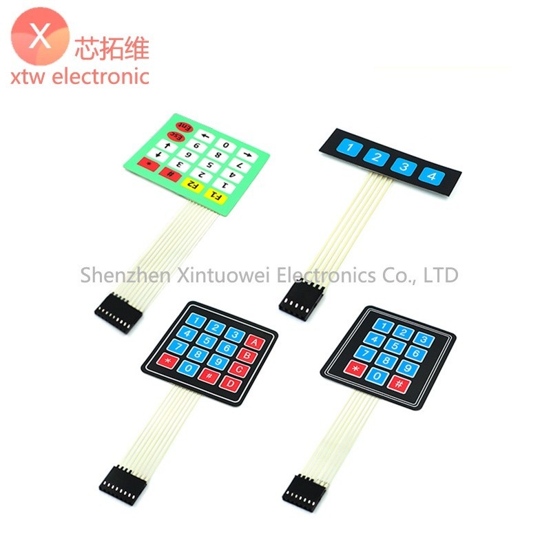 Matrix Array 1x4 3x4 4x4 4x5 Membrane Switch Keypad Keyboard 1*4 3*4 4*4 4*5 | Shopee Malaysia