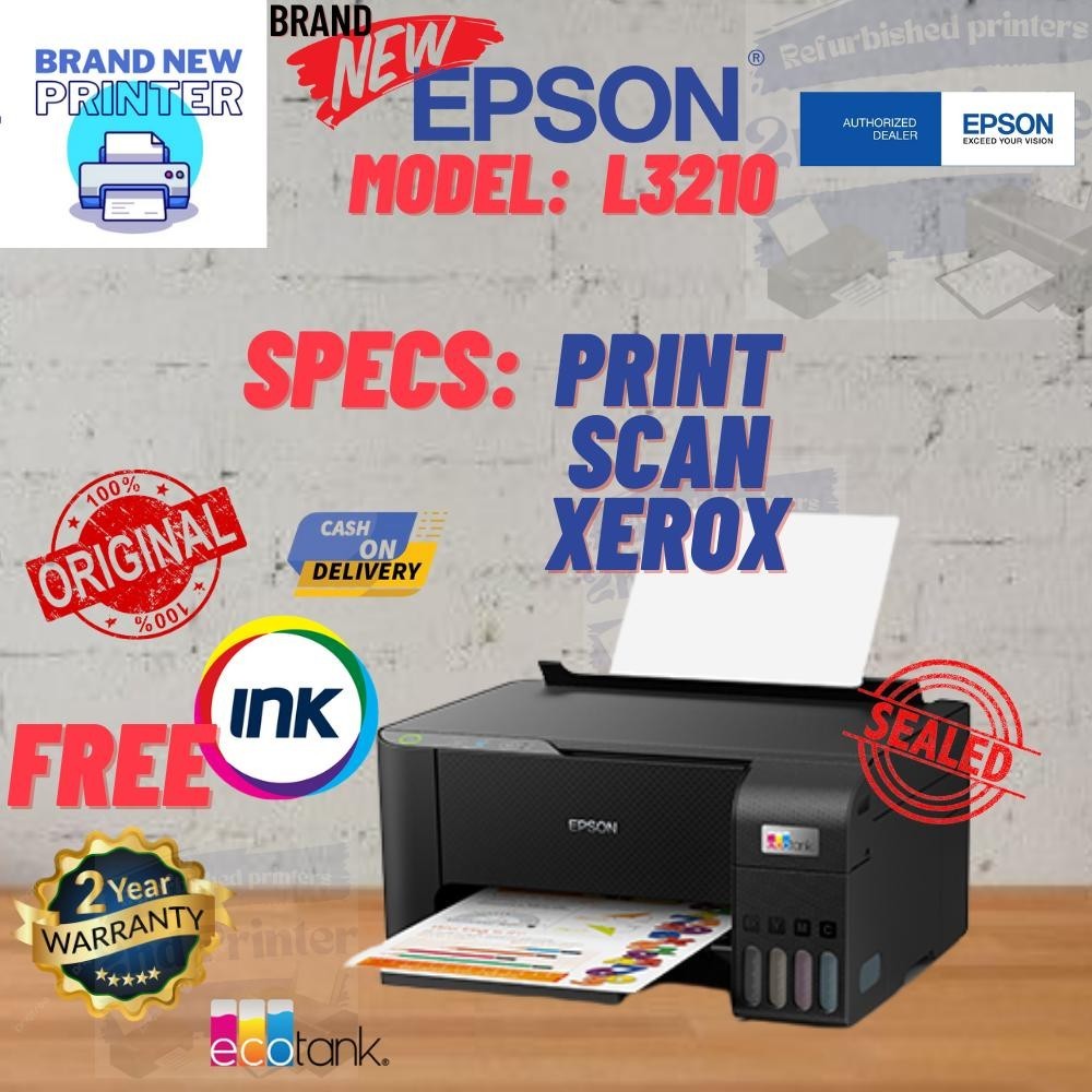 EPSON L3210 MODEL Brand new continuous 3 in 1 Printer Print/Scan/Xerox ...