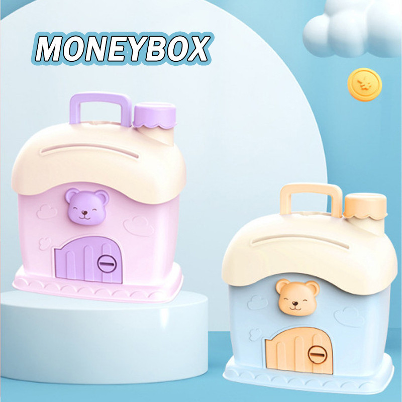 Kids Piggy House Bank Toy Money Save Box Souvenirs Toys DIY Money ...