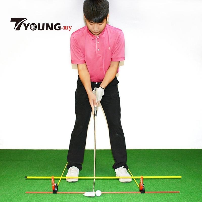 [ Adjustable Portable Golf Swing Folding Putting Gesture Corrector ...