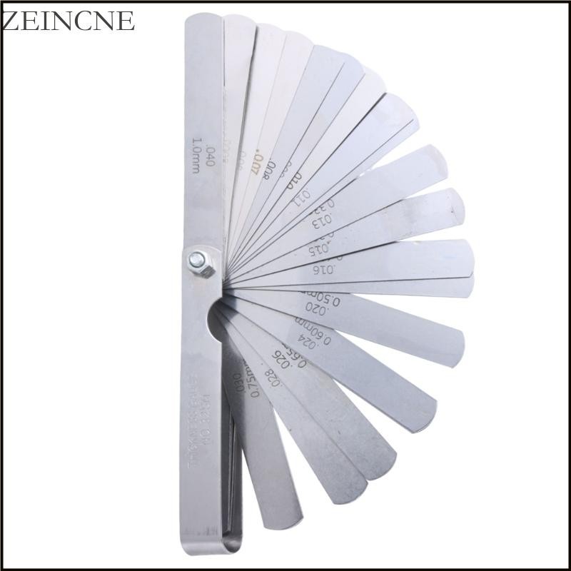 Zein 32 Pieces Feeler Gauge 0 03-1mm Feeler Gauge Stainless Steel ...