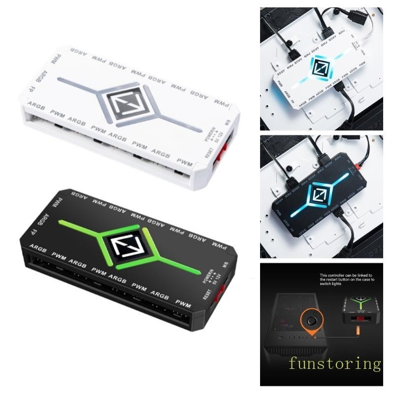 FUN PC Case Lighting Temperature Control System Remote Control for Case ...