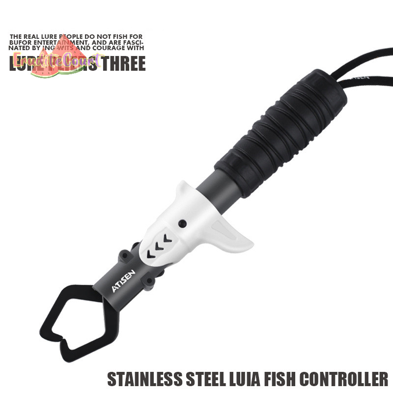 [ECM] Stainless Steel Fishing Gripper Professional Fishing Lip Grabber ...